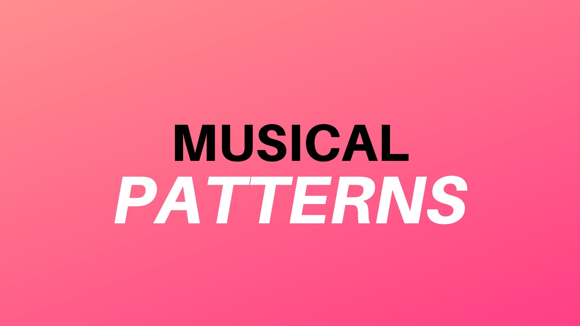 Musical Patterns – TechNotes by Dallas Chamber Symphony