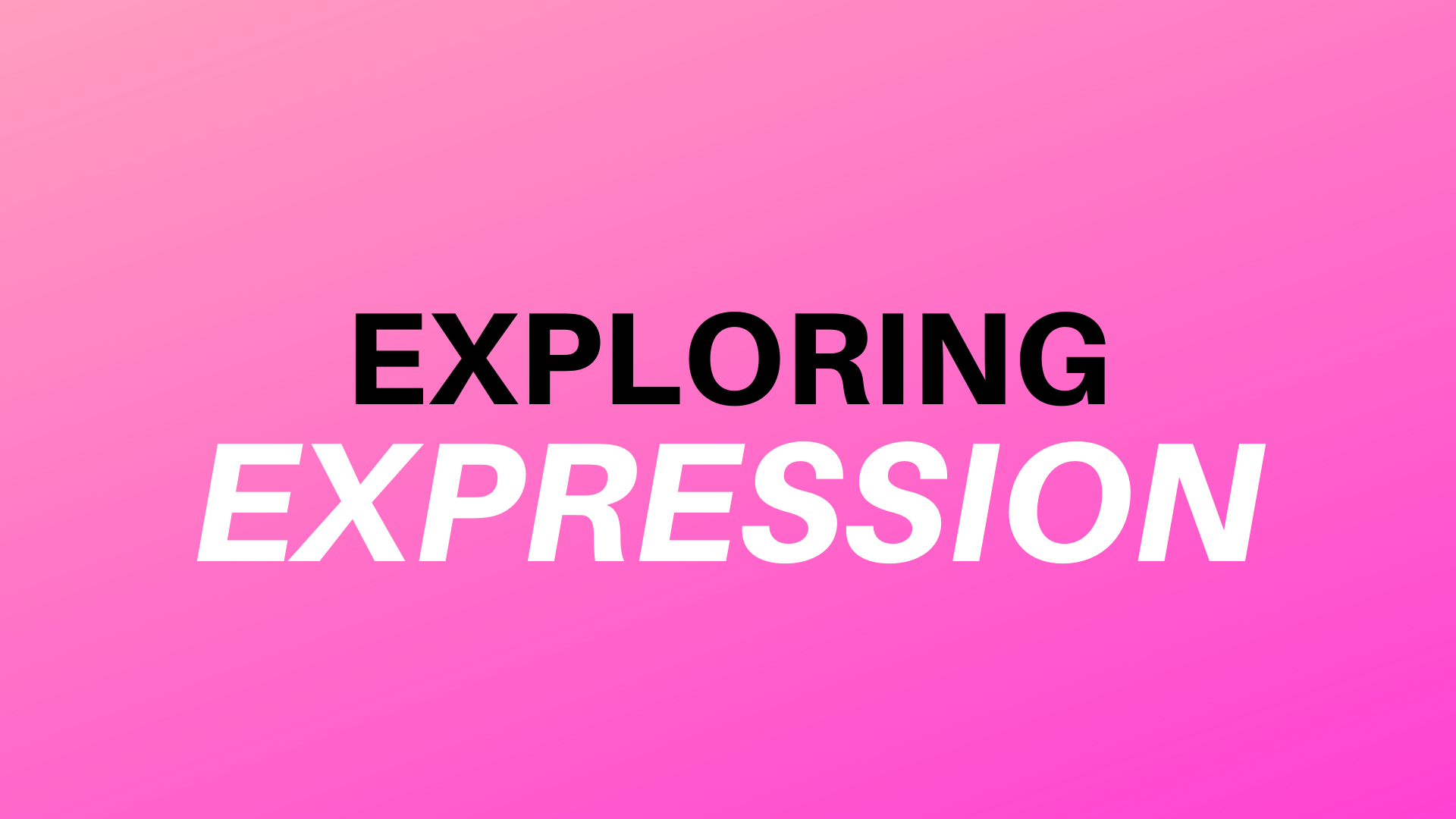 Exploring Expressive Qualities (dynamics, tempo, articulation ...